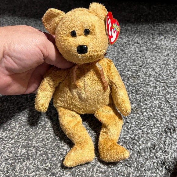 Beanie Babies | Toys | Ty Beanie Babies Cashew The Brown Teddy Bear ...